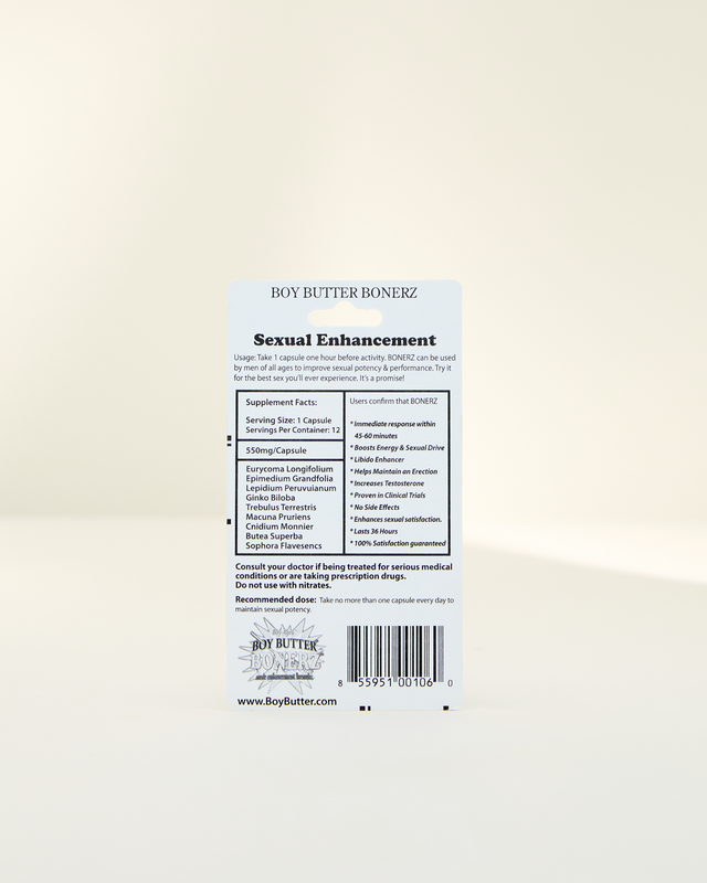 Boy Butter Bonerz 12-Pack: Male Enhancement Supplement